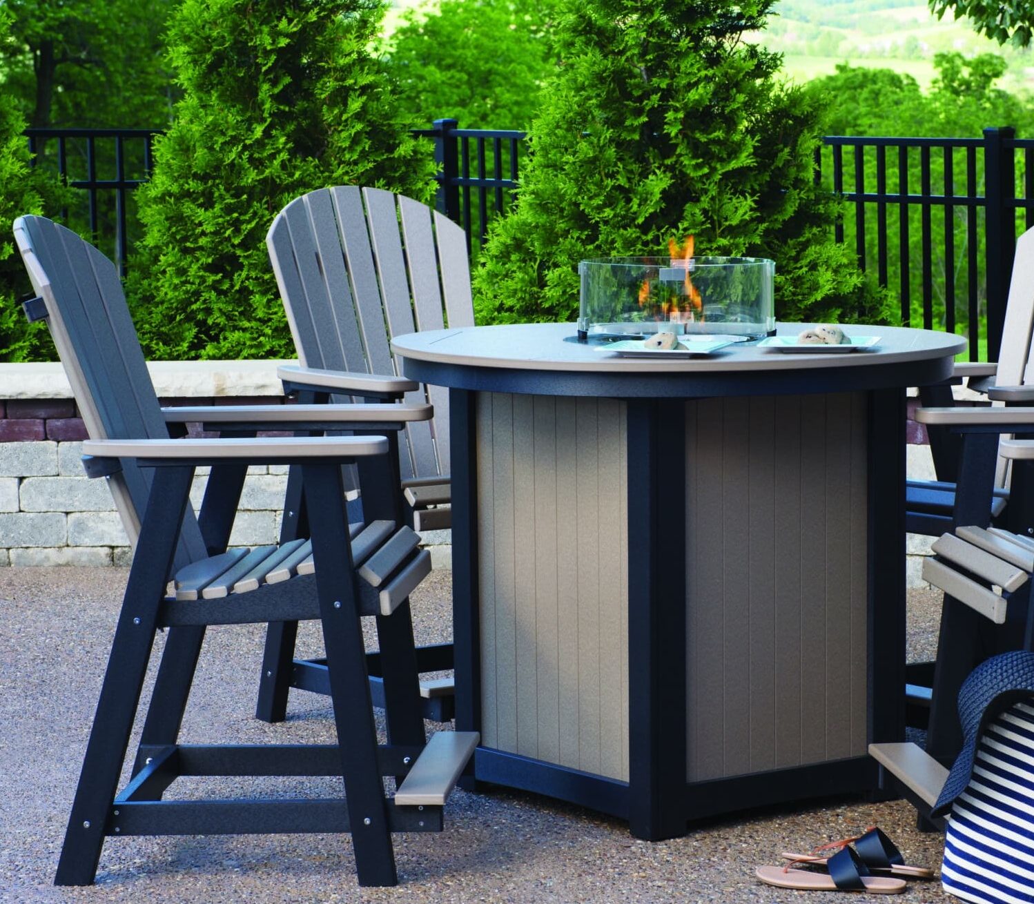 Donoma 44" Counter Height Fire Table - Bosman